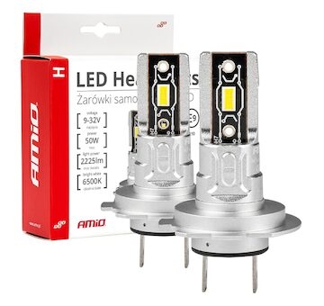 LED žárovky hlavního svícení H-mini H7/H18 AMiO